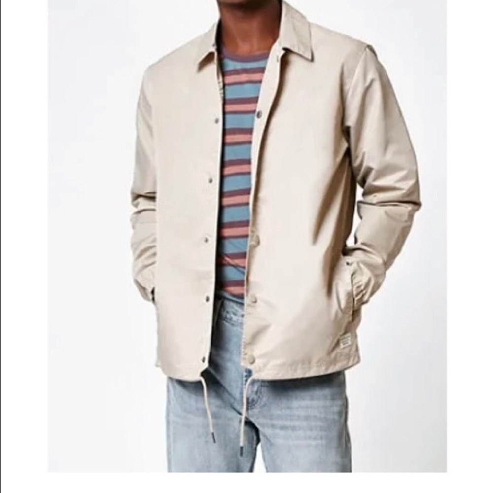 Modern Amusement Tan Beige Coach Jacket Unisex - Gem